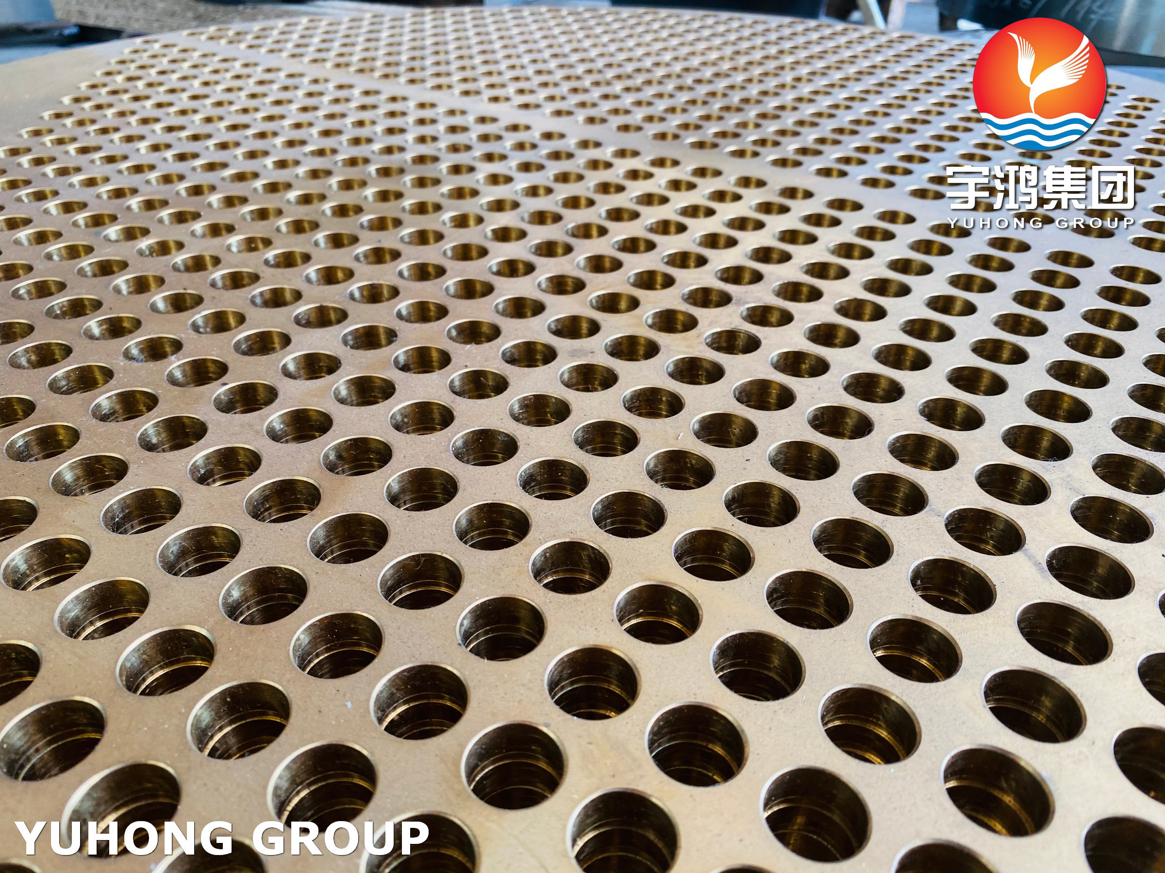 ASME SB171 UNS C71500 Lớp đồng niken ống tấm trao đổi nhiệt giả